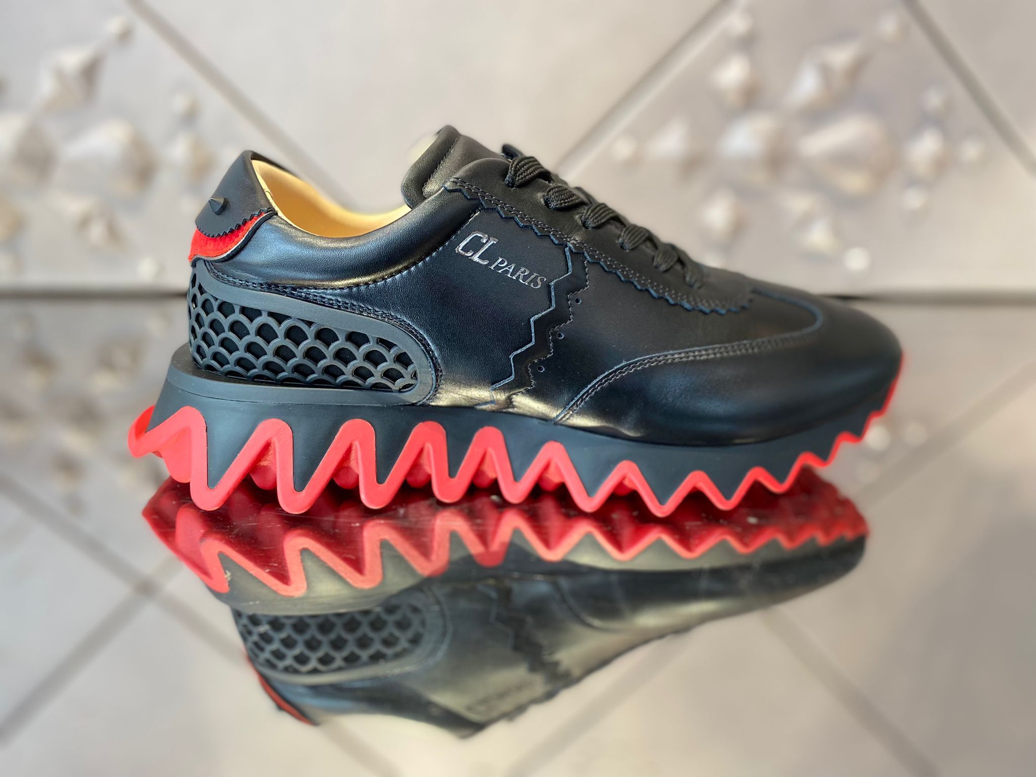 Christian Louboutin Loubishark Low-top Sneakers In Black Christian Louboutin Loubishark Low-top Sneakers In Black