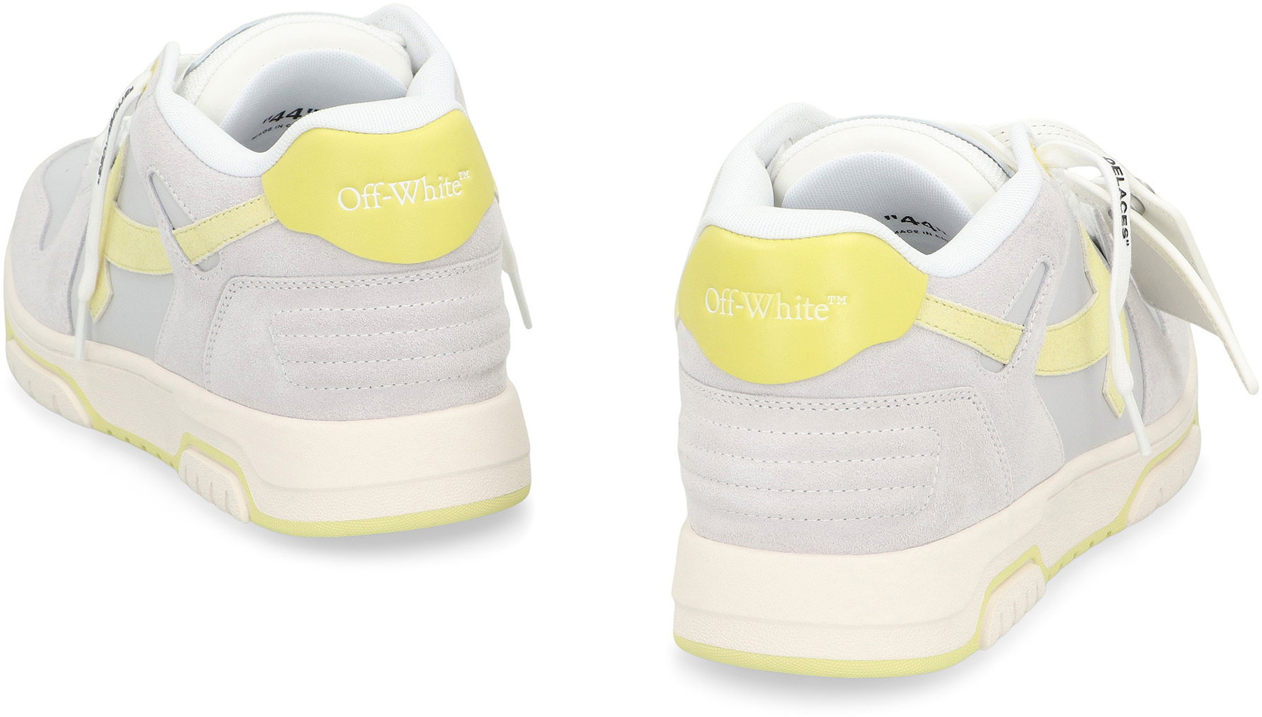 Off-white Out Of Office Suede Sneakers For Men In Gray | ModeSens