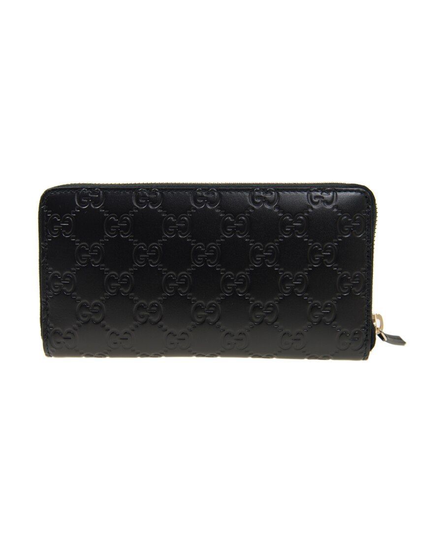 Gucci Bow Zipper Wallet In Black | ModeSens
