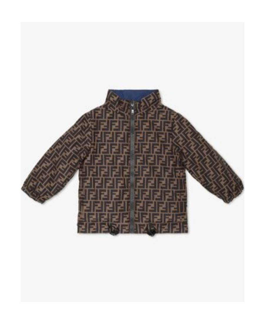 Fendi Ff-pattern Reversible Padded Jacket In Blue | ModeSens