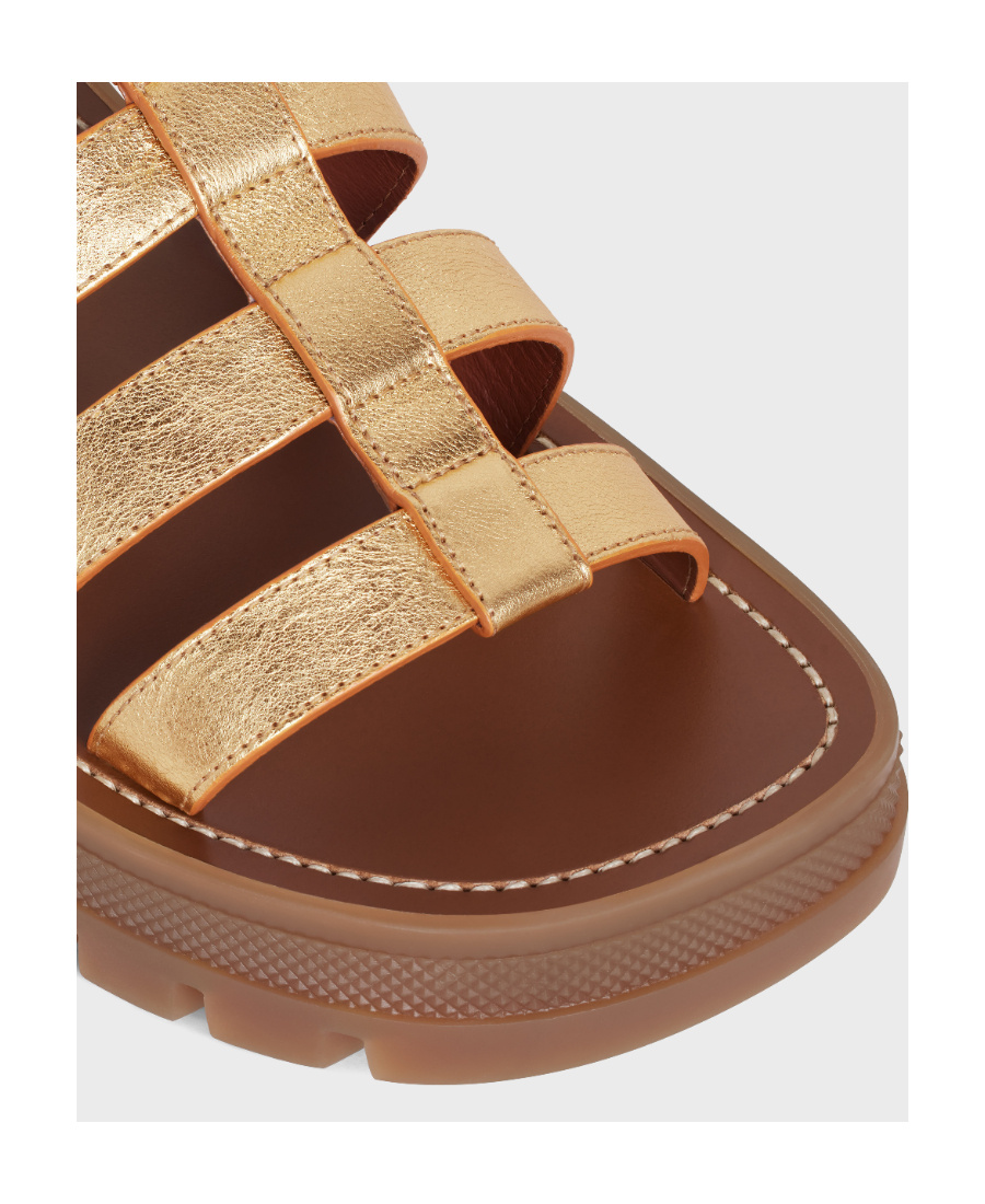 Celine Clea Triomphe Gladiator Chunky Sandals In 35or | ModeSens