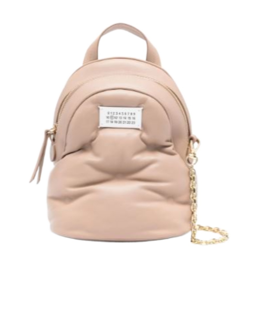 Maison Margiela Glam Slam Leather Backpack In Nude | ModeSens