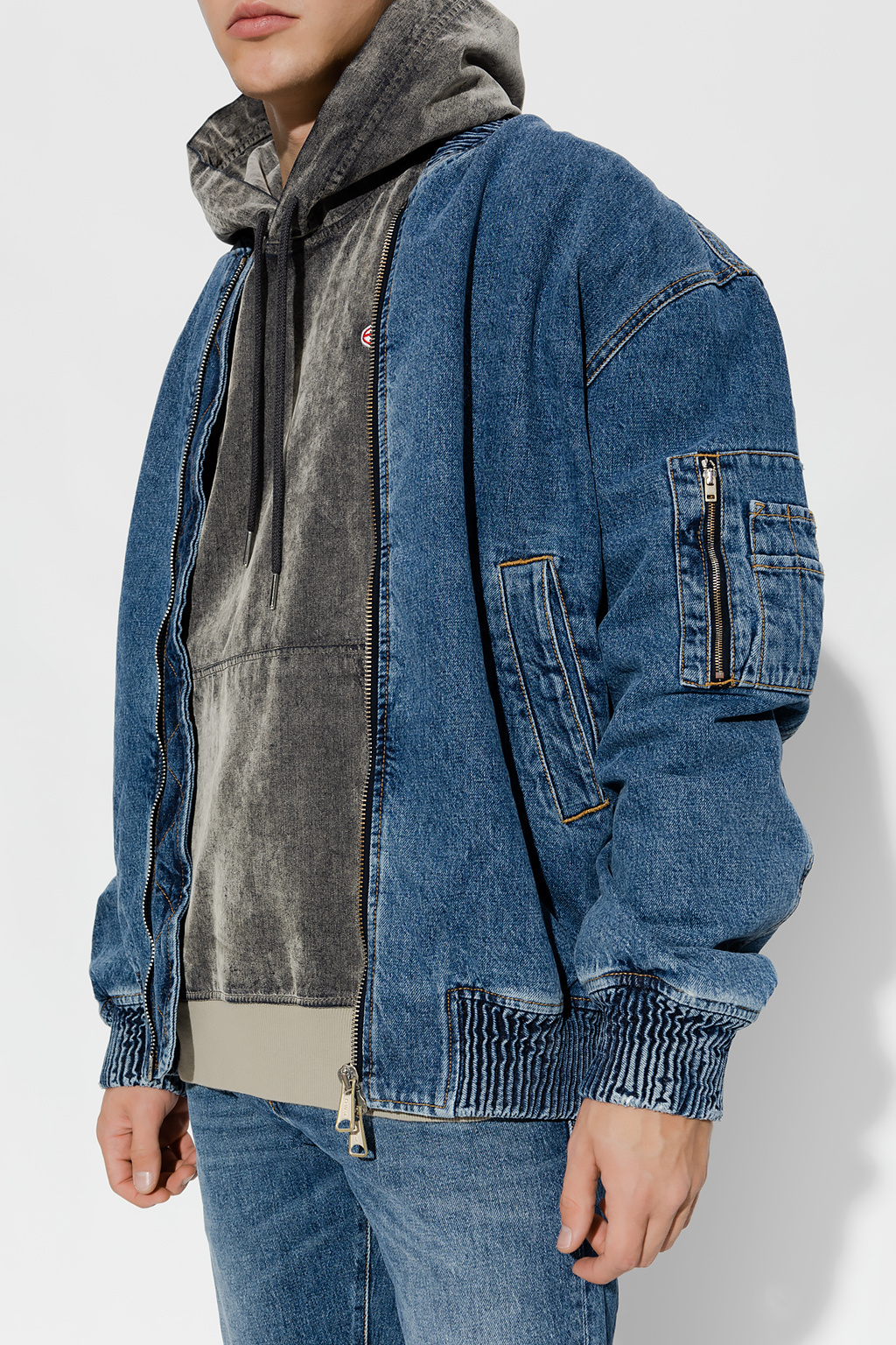 Diesel Zip-fastening Denim Jacket In Blue | ModeSens