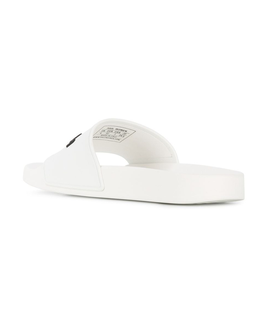 Balenciaga Pool Slipper Sandals In White | ModeSens