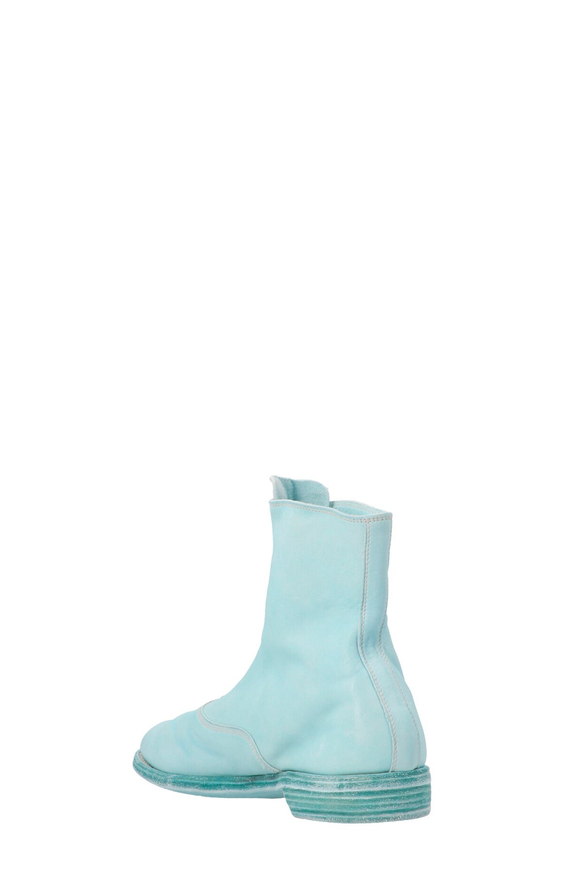 Guidi 210 Front Zipper Details Short Boots In Blue | ModeSens
