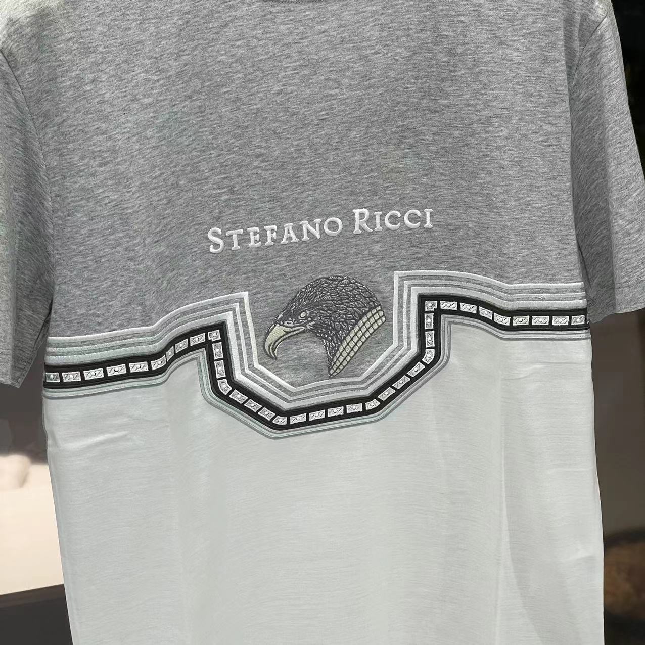 Stefano Ricci Logo Color T-shirt In White | ModeSens