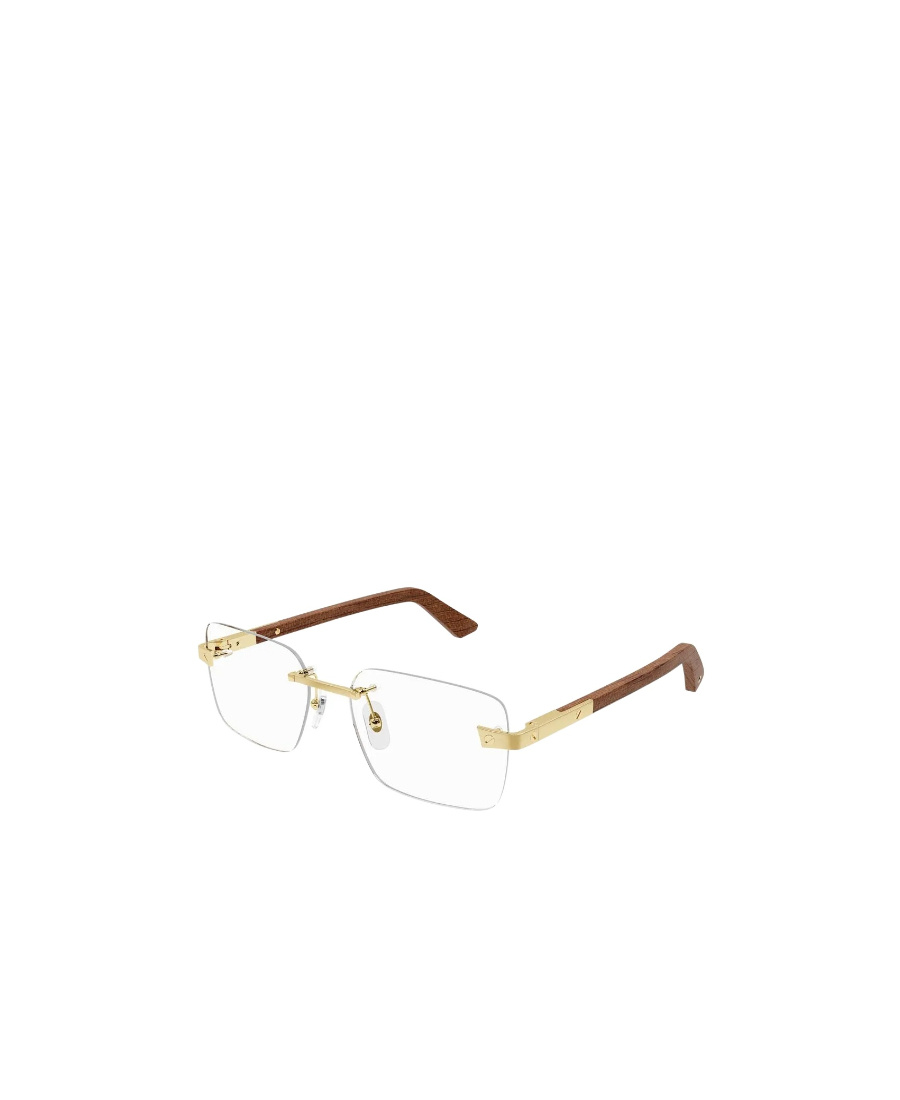 Cartier Rimless Rectangle-frame Glasses In White | ModeSens