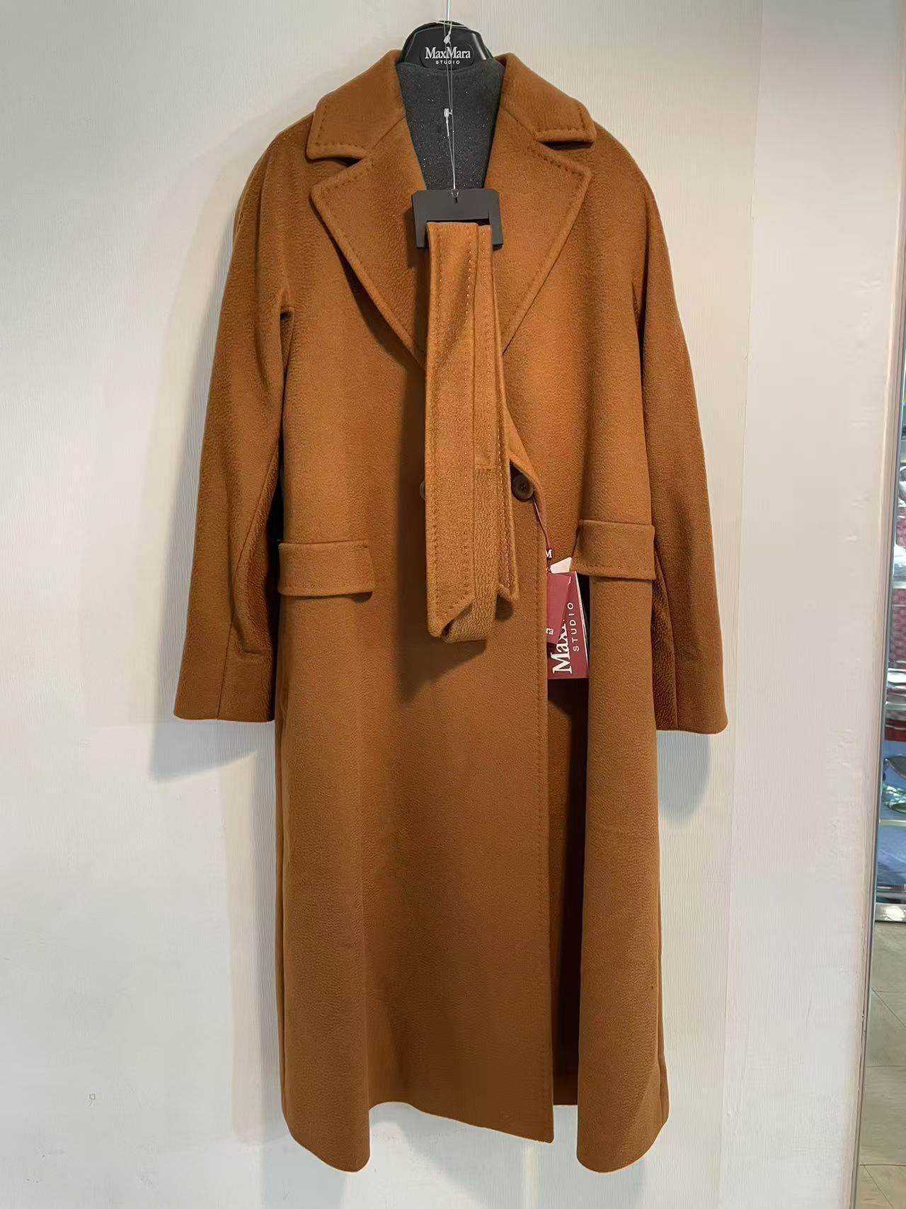 Max Mara Long-sleeved Coat In Brown | ModeSens