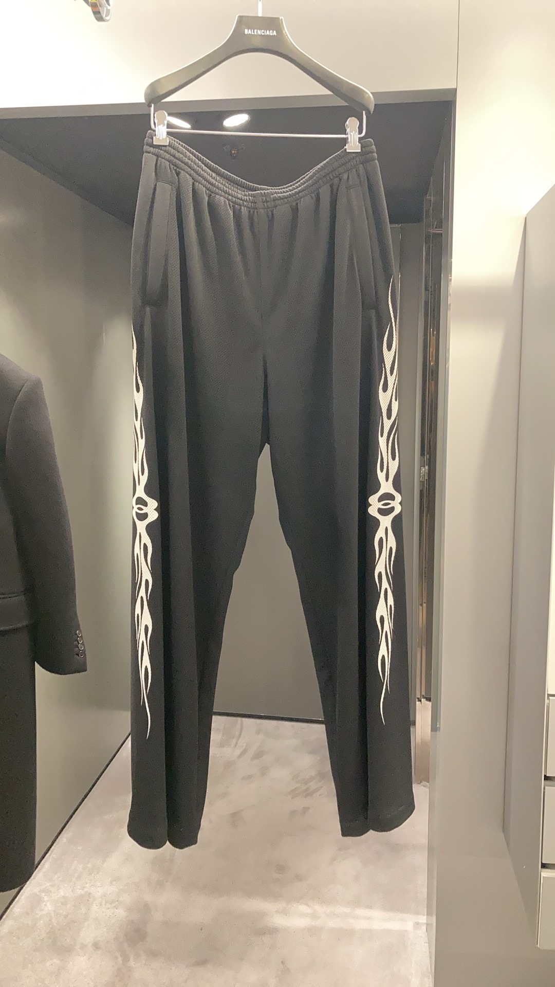 Balenciaga Logo Pattern Sweatpants In Black | ModeSens