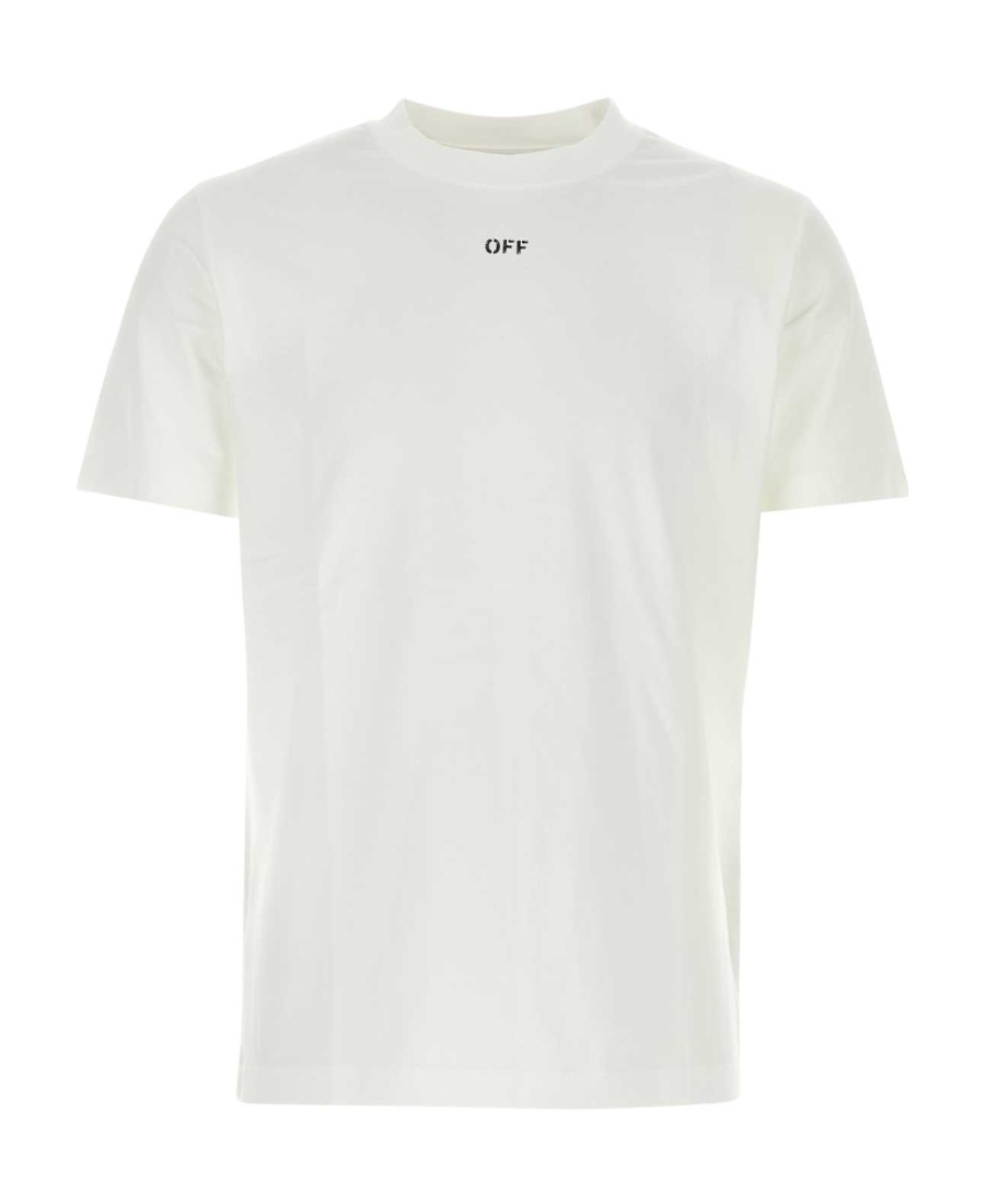 Off-white Off White Crew Neck T Shirt With Off Print | ModeSens