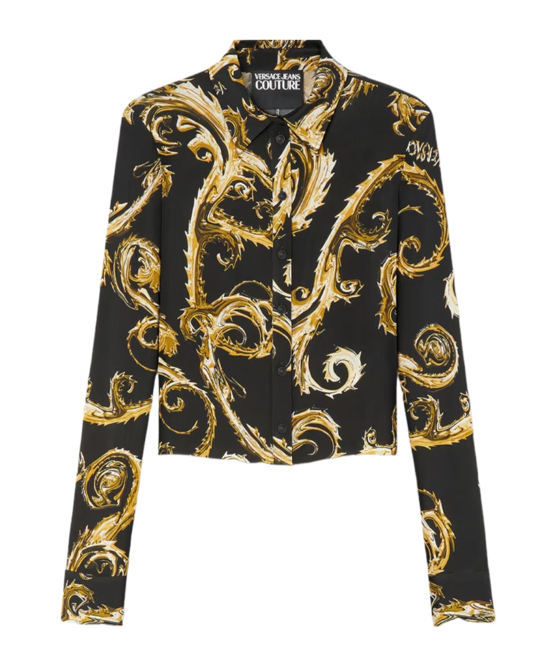 Versace Long-sleeved Shirt In Black | ModeSens