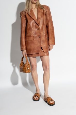 Mcm Women's Visetos Criss Cross Slide Sandals In Brown | ModeSens