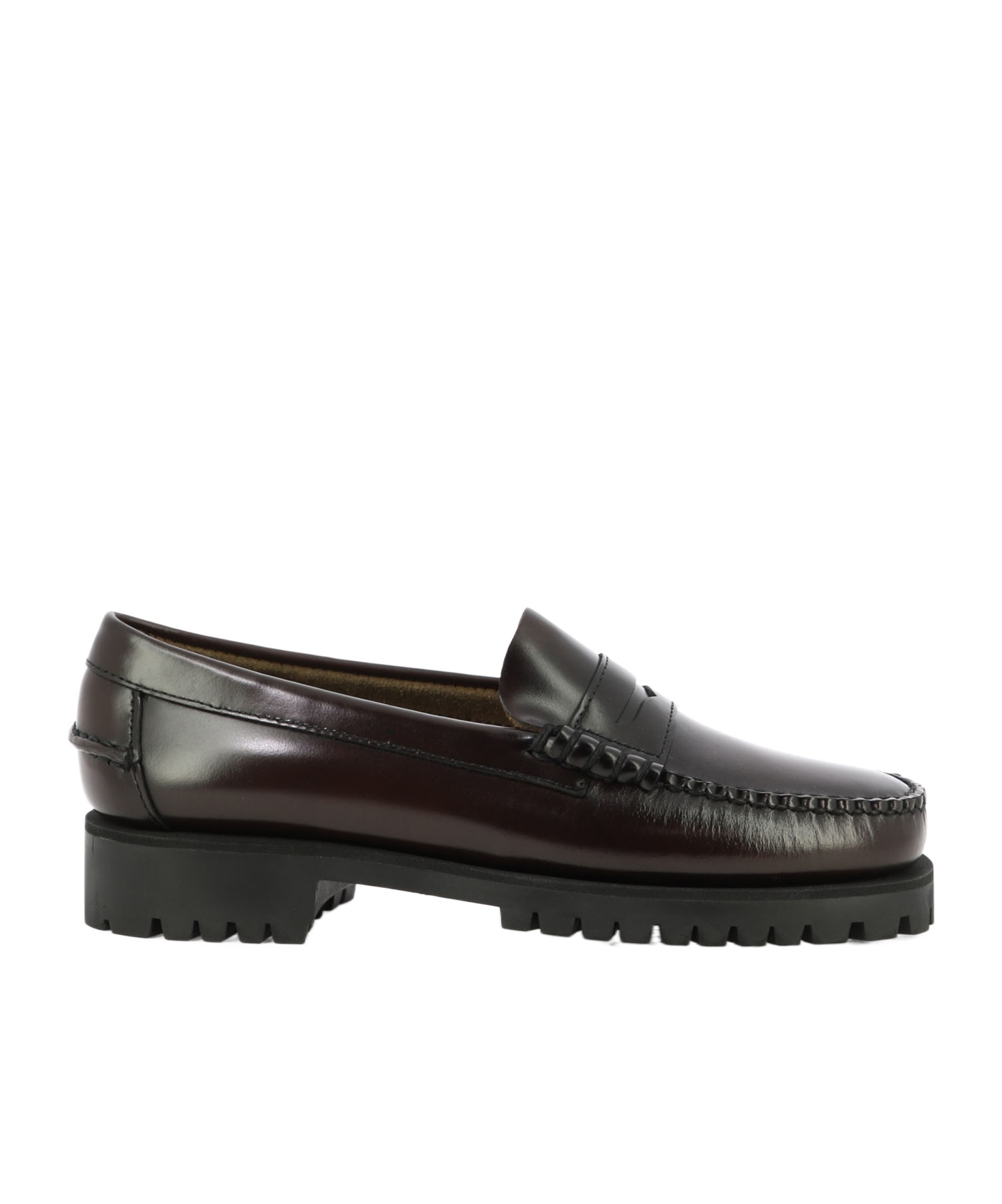 Sebago Dan Lug Loafers In Burgundy | ModeSens