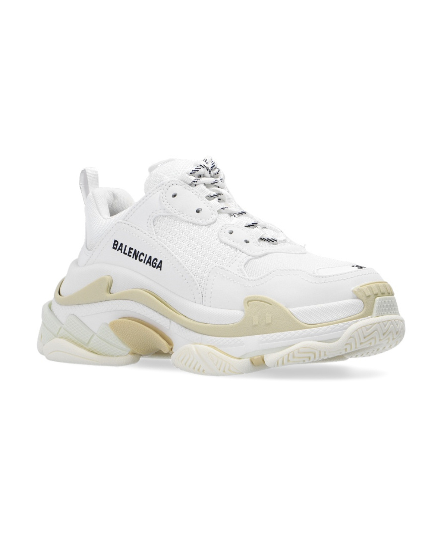 Balenciaga Triple S Clear Sole Logo-embroidered Faux Leather And Mesh ...