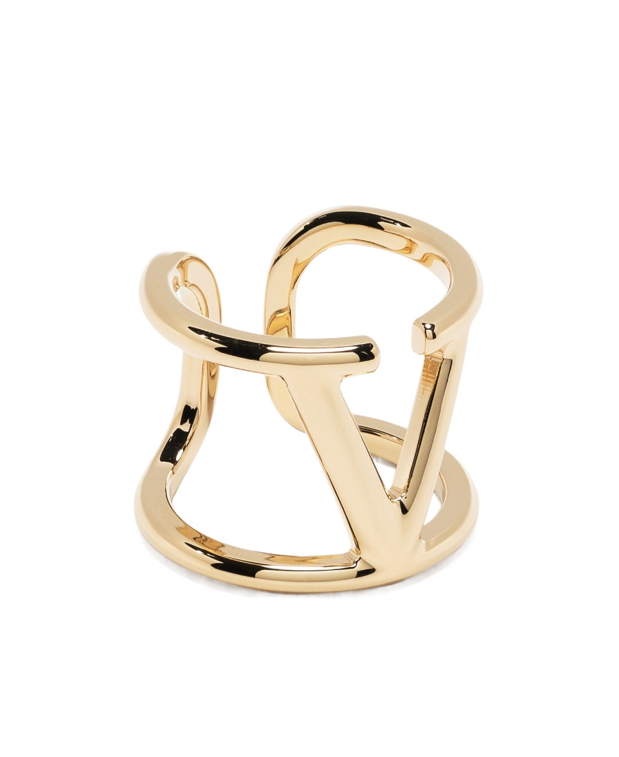 Valentino Garavani Vlogo Signature Cuff Ring In Oro | ModeSens