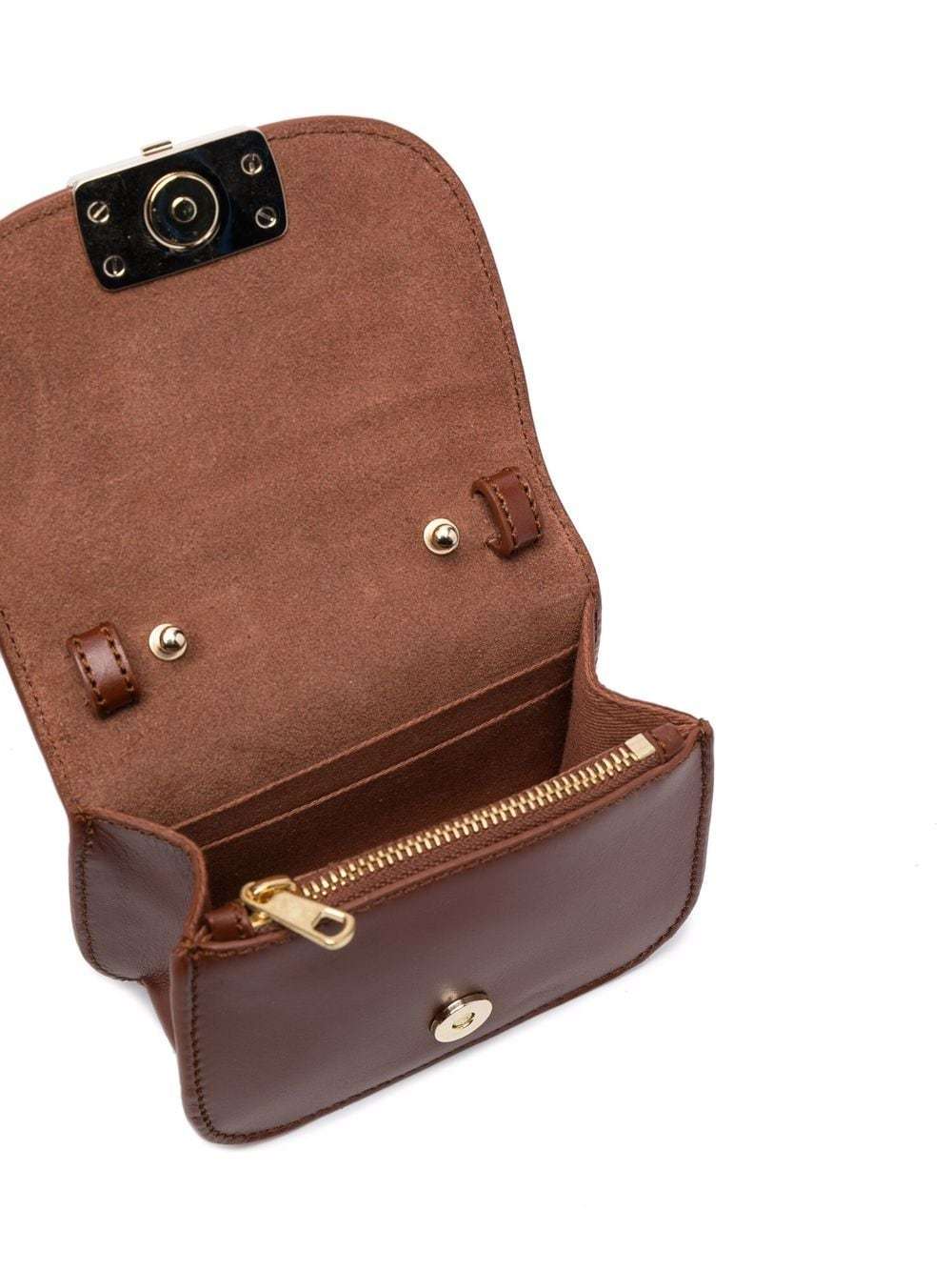 Apc Leather Crossbody Bag In Brown | ModeSens