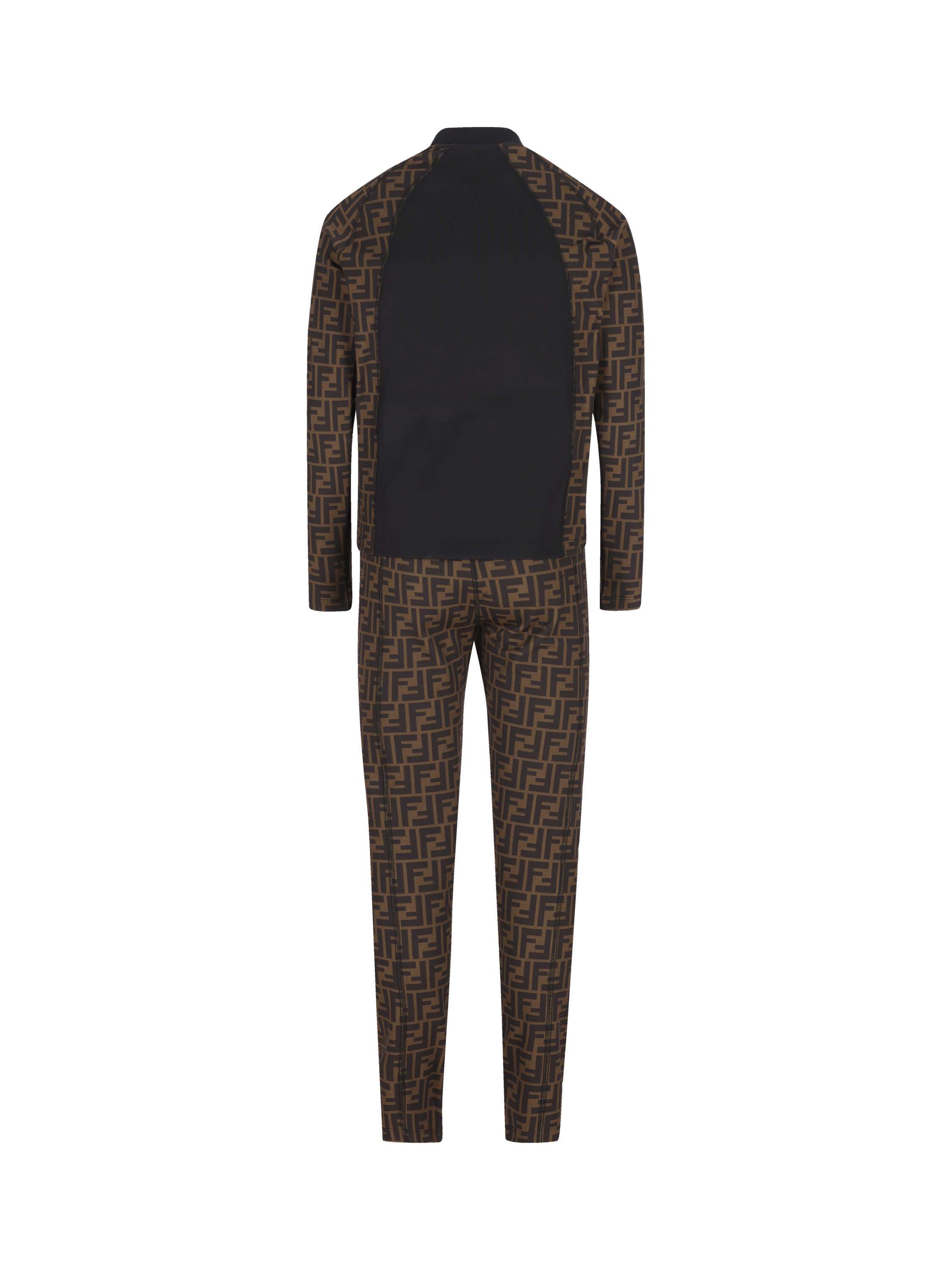 Fendi Ff-logo Two-piece Tracksuit Set In Black | ModeSens
