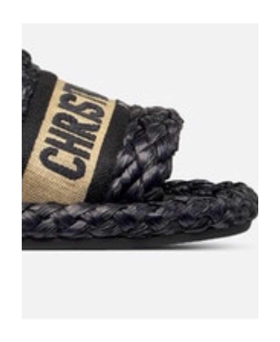 Dior Logo Details Sandals And Slippers In Black | ModeSens