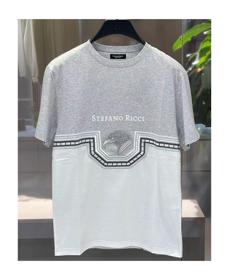 Stefano Ricci Logo Color T-shirt In White | ModeSens