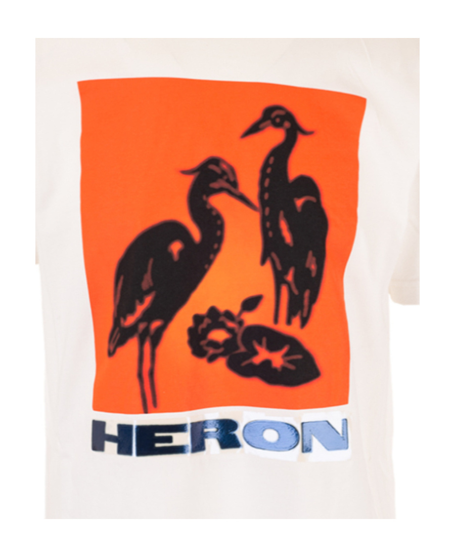 Heron Preston Logo Logo Printed T-shirt In White | ModeSens