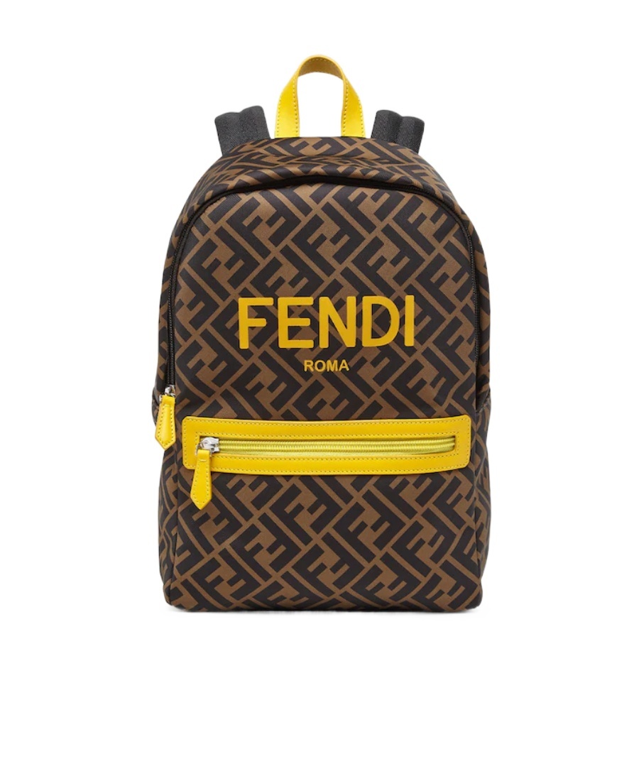 Fendi Monogrammed Backpack In Black | ModeSens