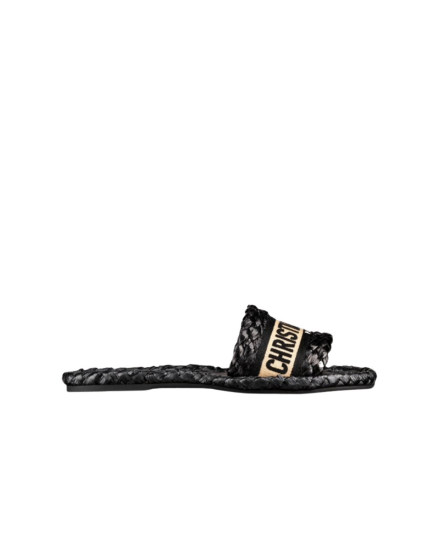 Dior Logo Details Sandals And Slippers In Black | ModeSens