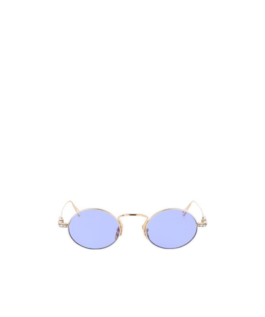 Chrome Hearts Logo Sunglasses In Blue | ModeSens