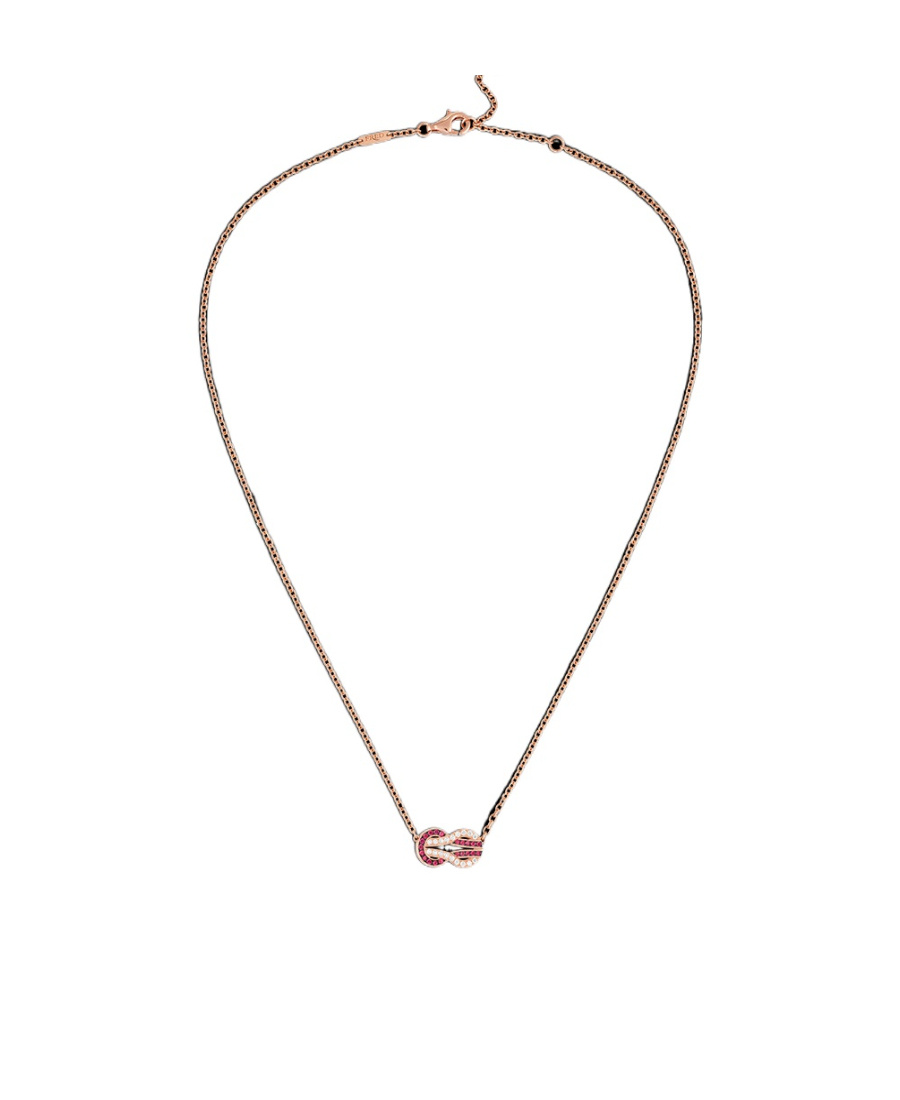 Fred Logo Necklace In Yellow | ModeSens