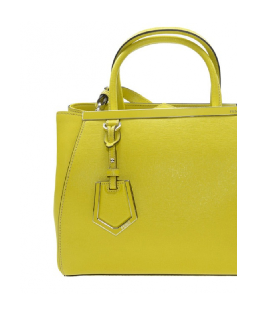 Fendi Logo Handbag In Yellow | ModeSens
