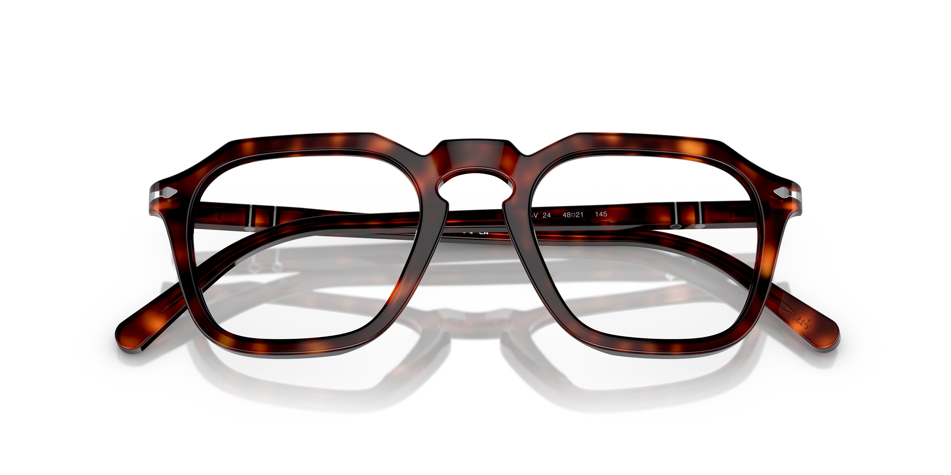 Persol Tortoiseshell Square-frame Eyeglasses In Black | ModeSens