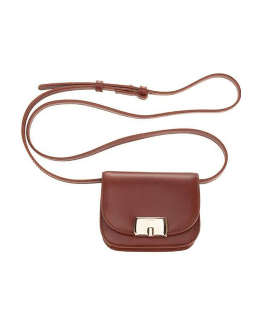 Apc Leather Crossbody Bag In Brown | ModeSens