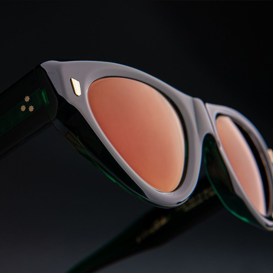 Cutler And Gross Logo Sunglasses In Green | ModeSens
