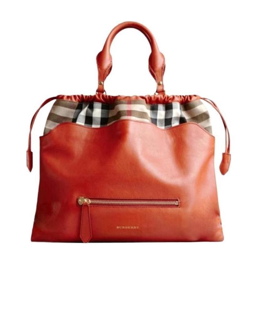 Burberry Logo Handbag In Multicolor | ModeSens