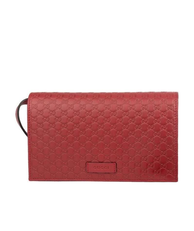 Gucci Embossed Shoulder Bag In Red | ModeSens