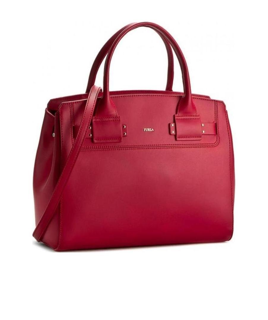 Furla Logo Details Handbag In Red | ModeSens