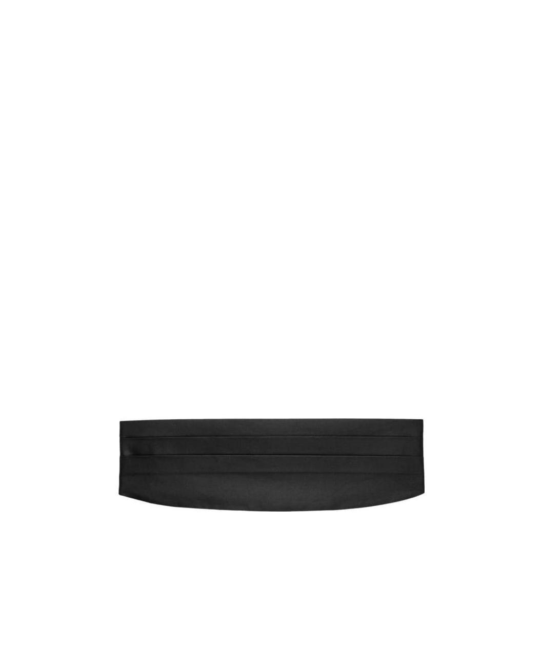 Emporio Armani Pleated Tuxedo Belt In Black | ModeSens