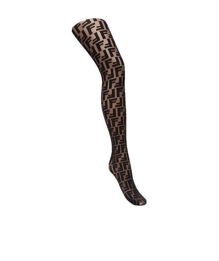 Fendi Ff Pattern Tights In Black | ModeSens